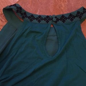 The Limited | Tops | The Limited Turquoiseteal Sleeveless Wembroidery | Poshmark
